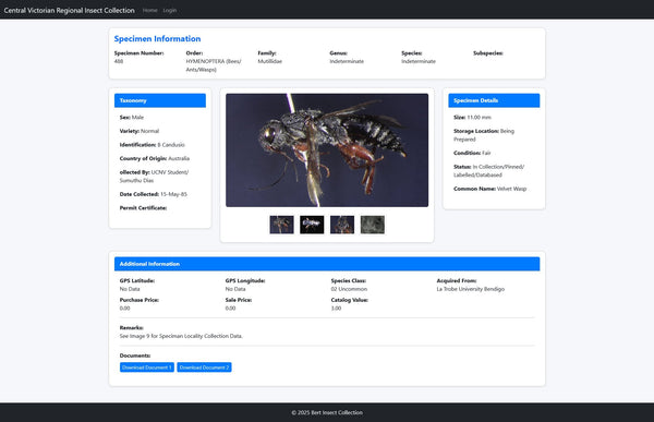 Institute Database Access – National Institute of Entomology